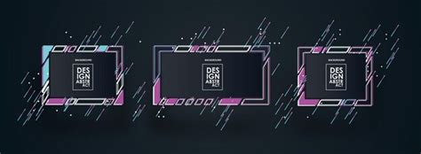 Premium Vector Hipster Rectangular Frames