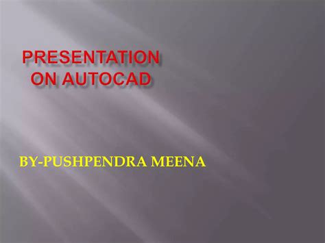 Autocad Ppt