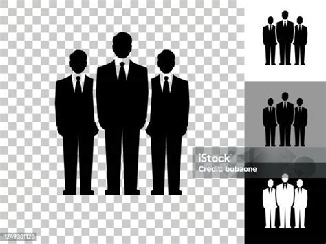 체크 무늬보드 투명 배경에 사업가 아이콘 개념 기호에 대한 스톡 벡터 아트 및 기타 이미지 개념 기호 검은색 남자