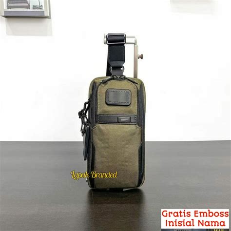 Tas Selempang Kecil Pria Tumi Alpha Bravo Compact Sling Bag Hp Dompet