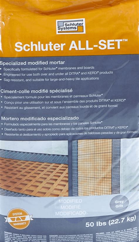 Schluter Set® Setting Materials Schluter 52 Off
