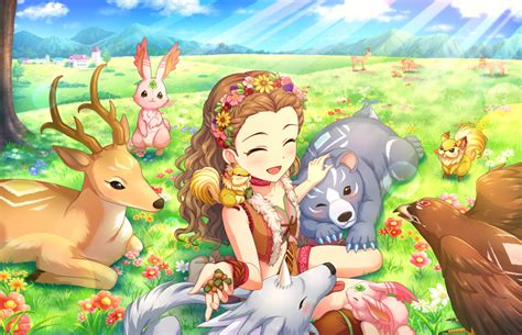 Safebooru Blush Brown Hair Closed Eyes Dress Idolmaster Cinderella