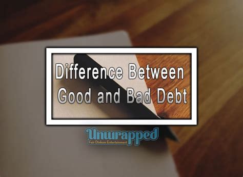Difference Between Good And Bad Debt
