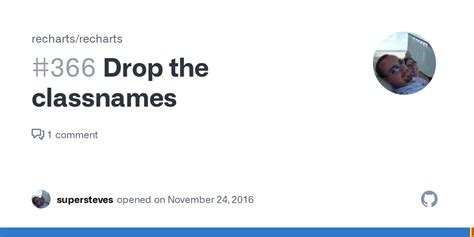 Drop The Classnames · Issue 366 · Rechartsrecharts · Github