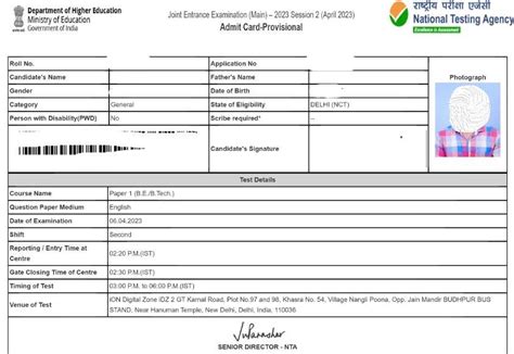 Jee Main 2024 Admit Card Btech Today Live Updates Session 1 Hall