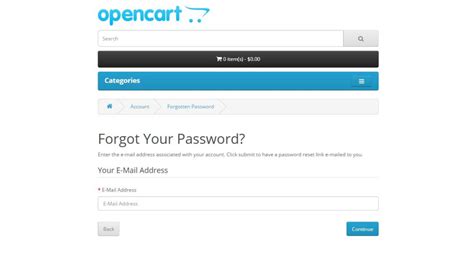 Fix For Password Reset Issue In Opencart 2200 Ocmod Solution