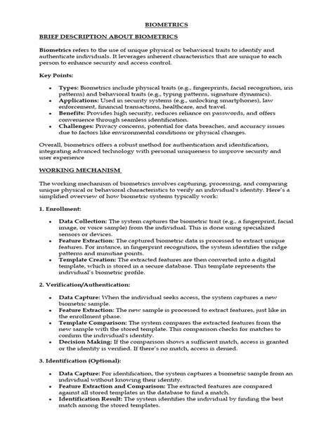 biometrics pdf biometrics authentication