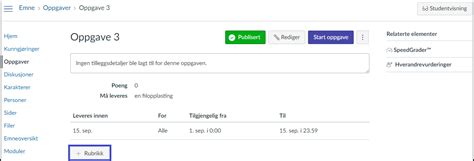 Canvas Rubrics Assessment Guide Edu Usn No