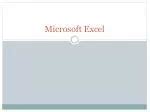 Ppt Microsoft Excel Intermediate Level Istudy Powerpoint