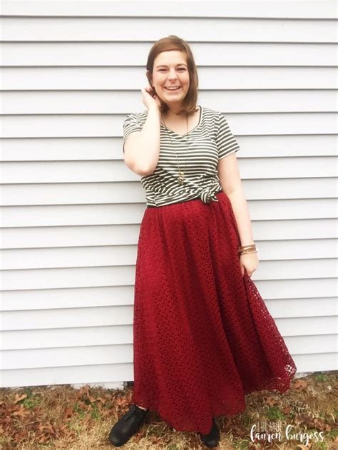 This Gorgeous Lace Lularoe Lucy Maxi Skirt Is A Stunning Pair To A