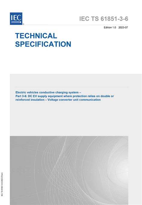 IEC TS 61851 3 6 2023 IEC Standards VDE Publishing House