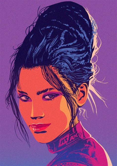 Panam Palmer From Cyberpunk Pop Art Poster