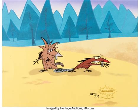 The Angry Beavers Norbert And Daggett Limited Edition Cel Ap1430