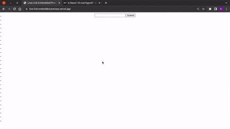 live link embedded preview in browser r webdev