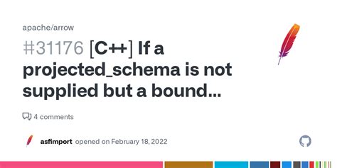 [c ] if a projected schema is not supplied but a bound projection