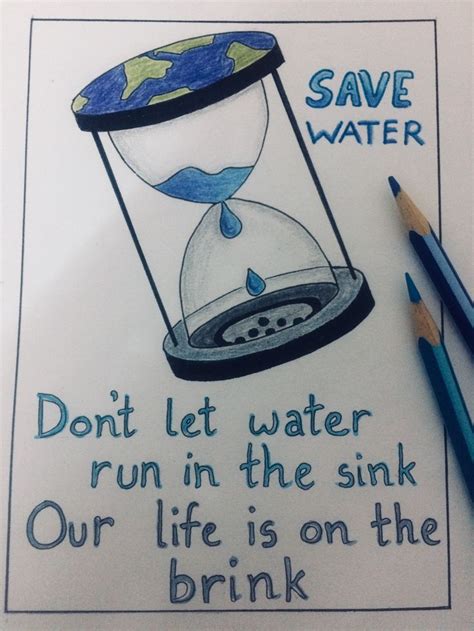Save Water Save Water Poster Drawing Save Water Drawing Poster Drawing