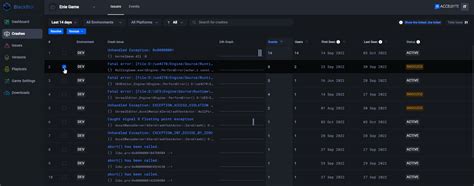 Crash And Issue Management Accelbyte Documentation