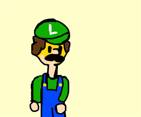 Luigi T Posing Drawception