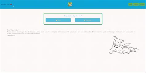 GitHub PeterTechDev Cat or Dog Person Projeto para praticar a manipulação do DOM usadando