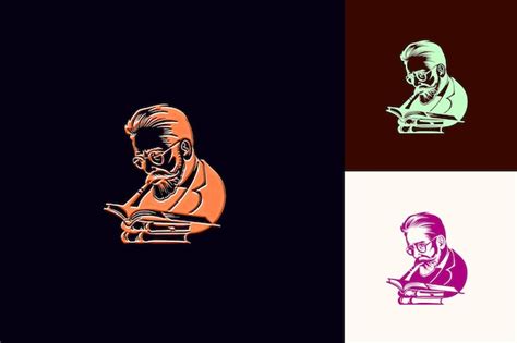 Machado De Assis With Classic Icon Writer With Traditional A Creative