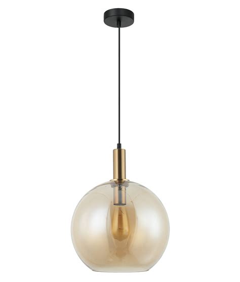 Patera Interior Glass With Extended Bronze Highlight Pendant Lights