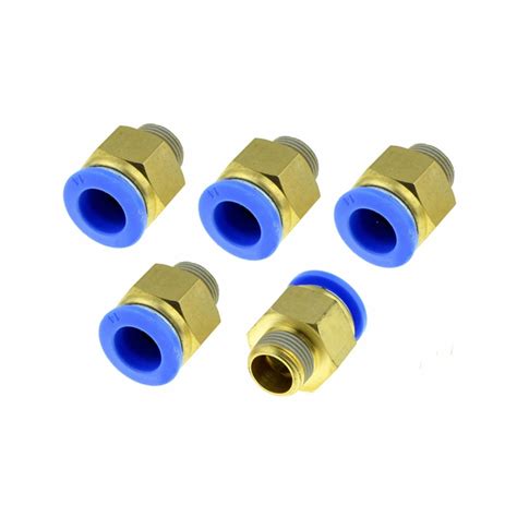 PCS Tube Mm X BSPT OD Mm Male Thread In Joint Pneumatic Air Tubing Push To Thread