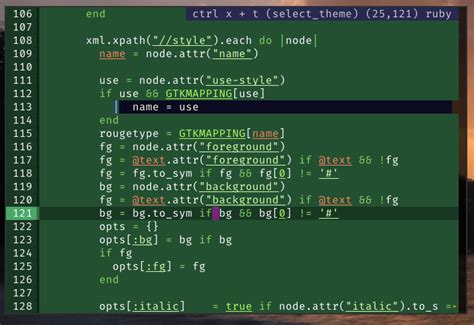 Github Vidarh Rouge Gtk Theme Loader Load Gtksourceview Themes Into