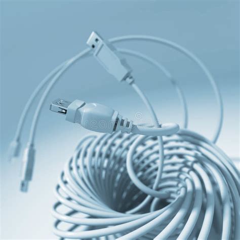 Usb Connectors Cable Stock Illustration Illustration Of Data