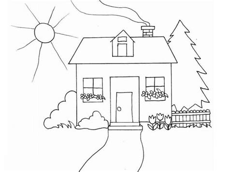 Planos De Una Casa Para Dibujar Para Niños