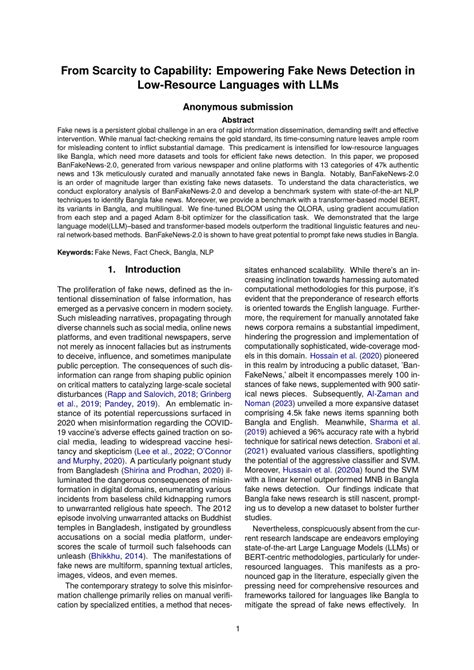 PDF From Scarcity To Capability Empowering Fake News Detection In Low Resource Languages With