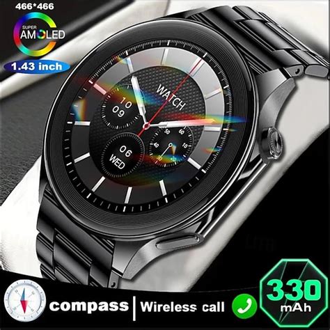 2024 New Watch X Smart Watch For Trajectory Compass Nfc Watches Amoled 466466 Hd Screen