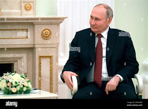 Russian President Vladimir Putin Listens To Syrian President Bashar