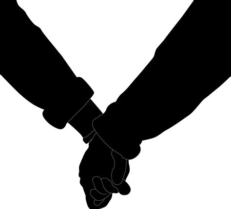 Silhouette Couple Hand Holding 44614032 Vector Art At Vecteezy