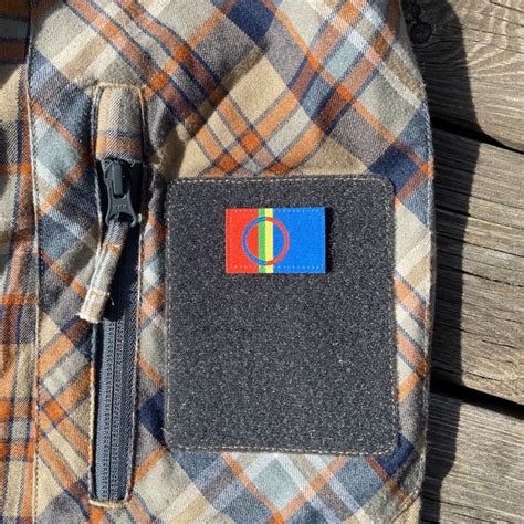Sámi Flag Hook Patch Small Tac Up Gear