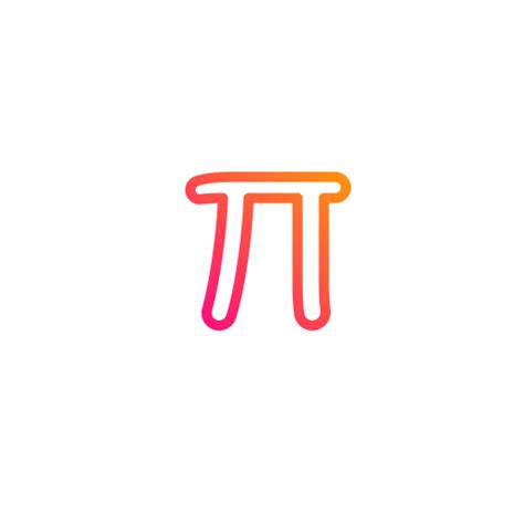 Pi Generic Gradient Outline Icon