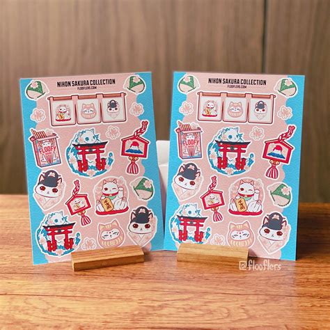 Nihon Sakura Sticker Sheet Flooflers
