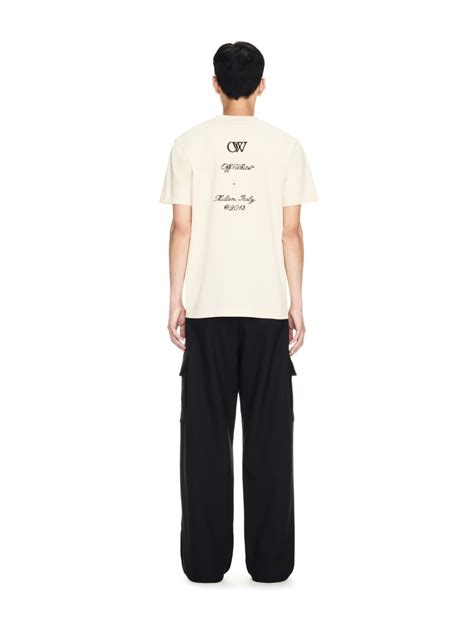 23 Logo Slim Ss Tee In Neutrals Off White™ Official Gb