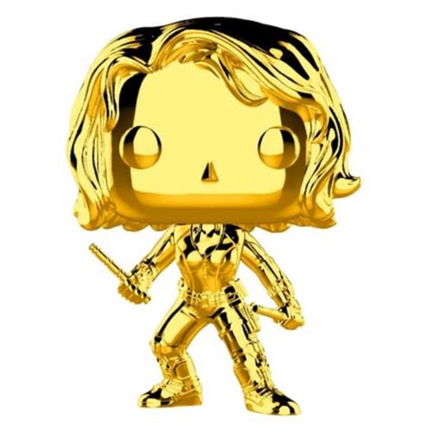 Black Widow Marvel Studios 10th Anniversary Funko Gold Chrome Pop