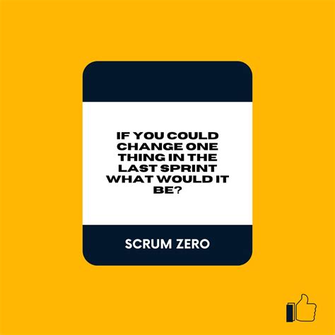 Scrum Zero On Linkedin Scrummaster Retrospective Agileteam Sprintreview Teambuilding