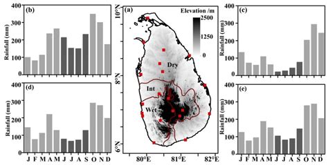 A The Spatial Distribution Of Meteorological Stations Red Squares