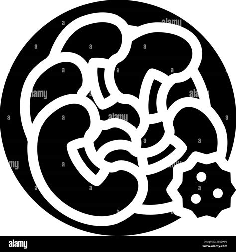 Food Allergy Glyph Icon Vector Food Allergy Sign Isolated Contour