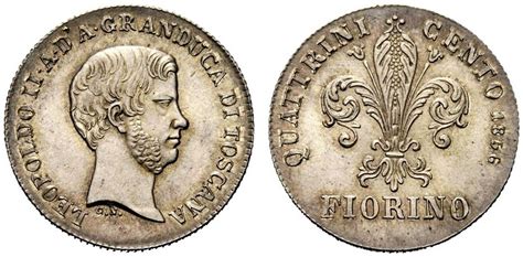 FIRENZE Leopoldo II D Asburgo Lorena 1824 1859 Fiorino 1856 II