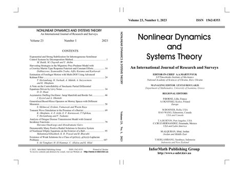 Pdf Asymmetric Duffing Oscillator Jump Manifold And Border Set