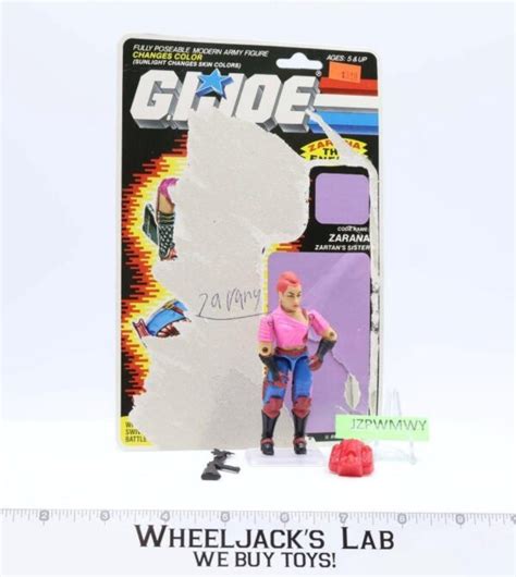 Zarana V1 100 Complete Wcardback 1986 Gi Joe Hasbro Vintage Action