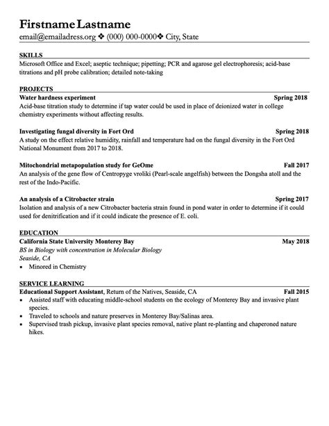 Graduated In May 2018 Never Had A Job Need Serious Resume Help R
