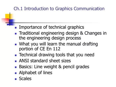 ppt ch 1 introduction to graphics communication powerpoint