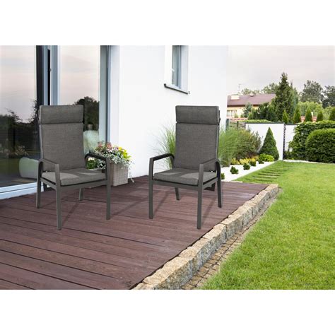 2er Set Verstellbarer Alu Gartensessel Ontario Green Spirit 38900