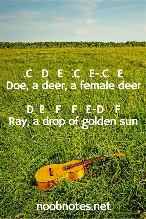 Do Re Mi Sound Of Music Letter Notes For Beginners Music Notes For