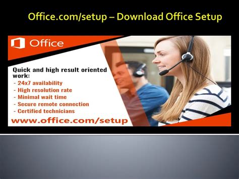 PPT Office Com Setup Install Office Setup And Enter Product Key PowerPoint Presentation