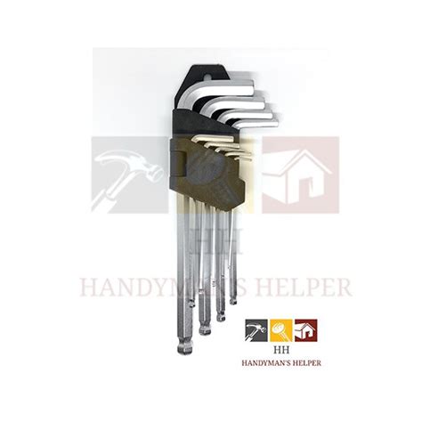 9pc Torks Set Hex Key Wrench Allen Key Allen Wrench Pembuka Screws